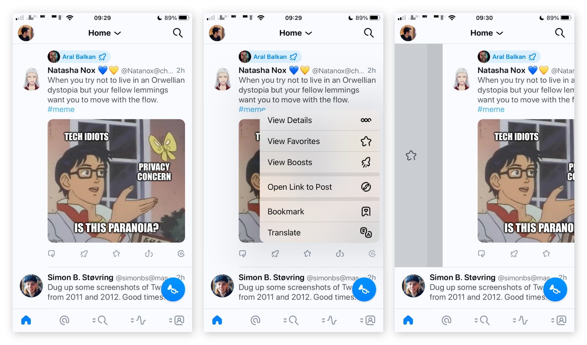Uma olhada no Ivory, aplicativo de Mastodon para iOS ⁄ Manual do Usuário